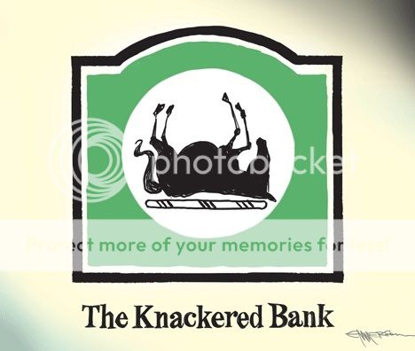 Kabooooom! — The National Bank horse goes to the knackers